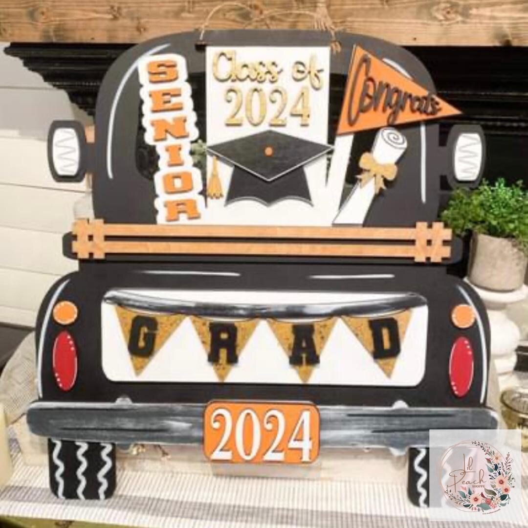 Grad 2024 Truck, Graduation, Graduation Decor, Graduation Door Hanger ...