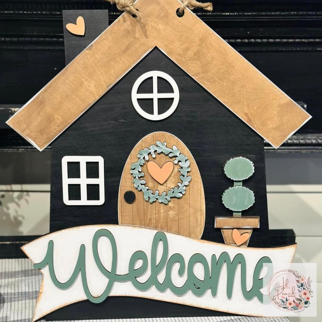 House Hanger, House Decor, House Door Hanger, Welcome Decor, Welcome ...