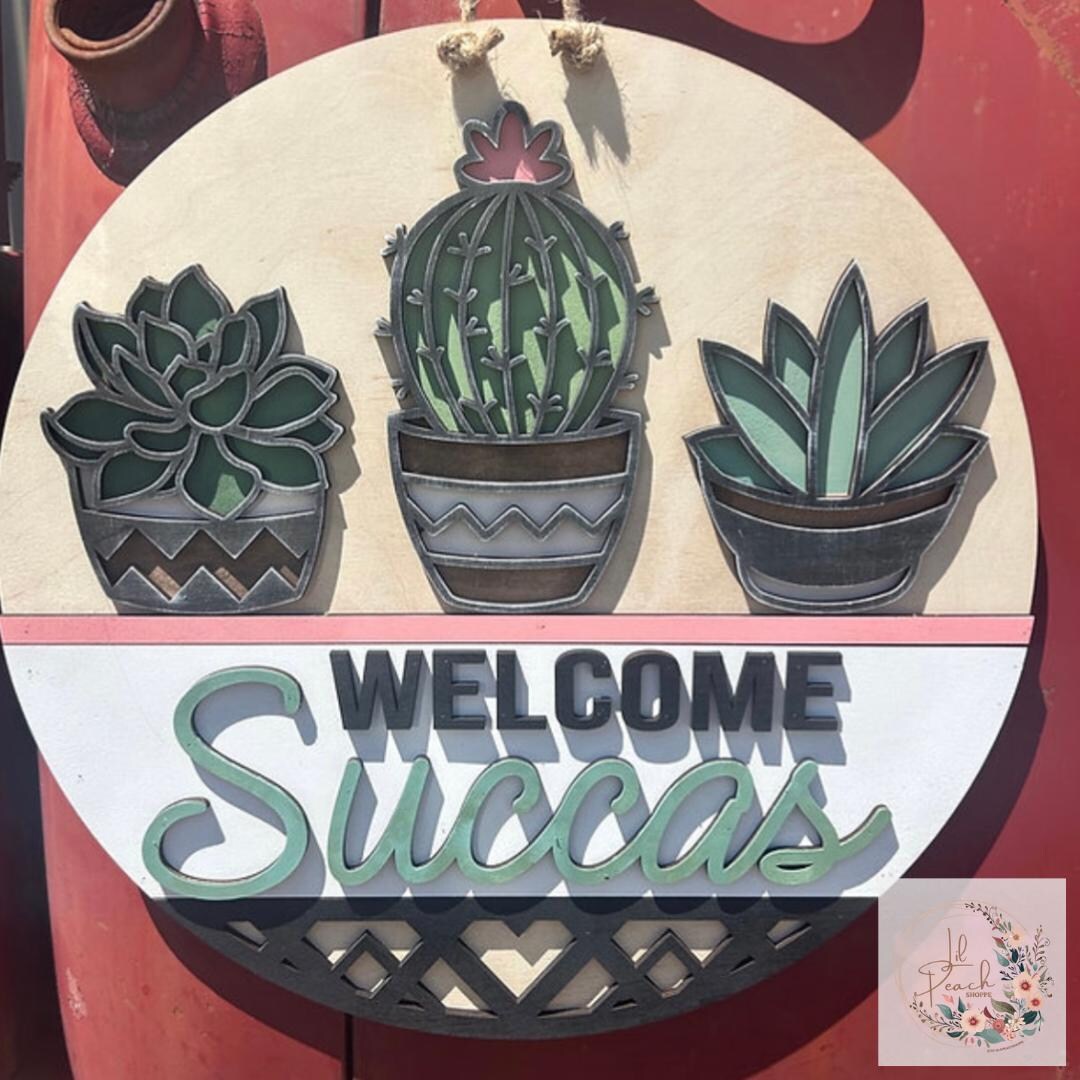 Welcome Succa New, Welcome Succa Decor, Welcome Succa Door Hanger ...