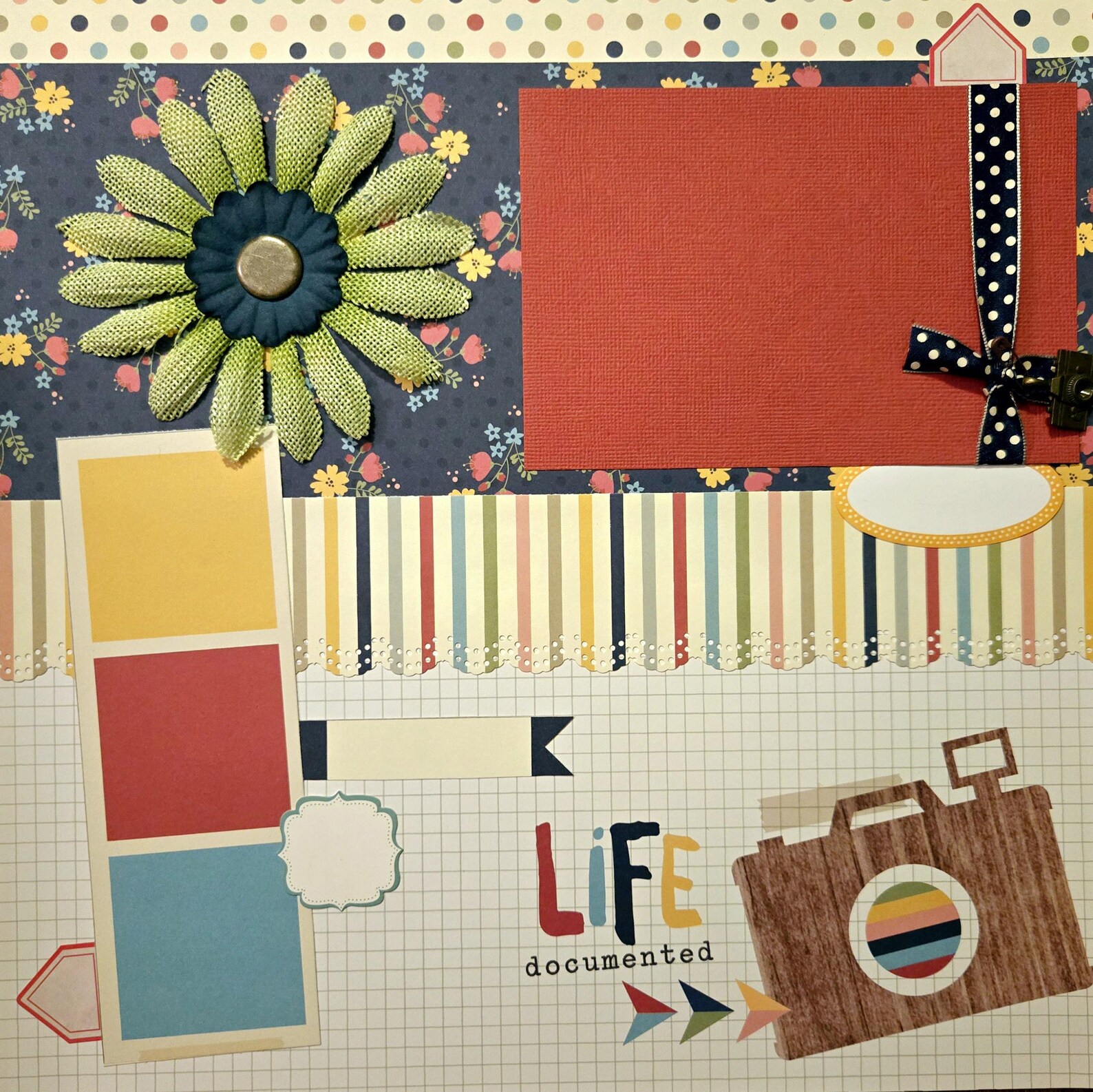 Premade Scrapbook Page Life Documented - Etsy