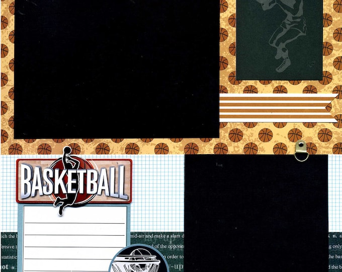 Premade Basketball Scrapbook Page - Etsy