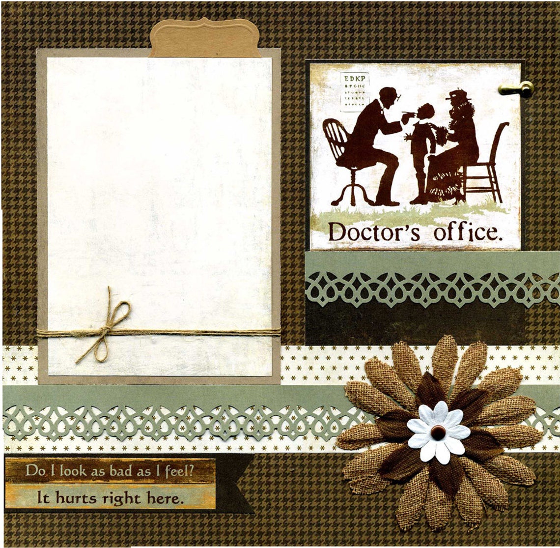 Doctor's Office - 12x12 Premade Scrapbook Page - Etsy