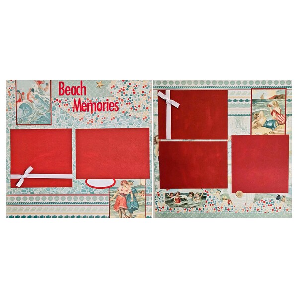 Beach Scrapbook Layouts - Etsy