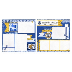 Your Custom College Double Page Scrapbook Layout - Etsy