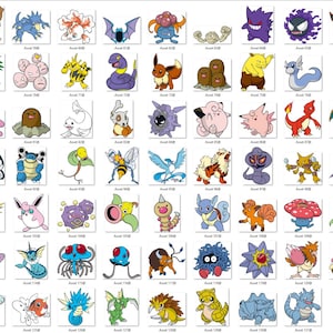 1340+ Pokemon Designs Bundle Layered Items | 335+ UNIQUE DESIGN ...
