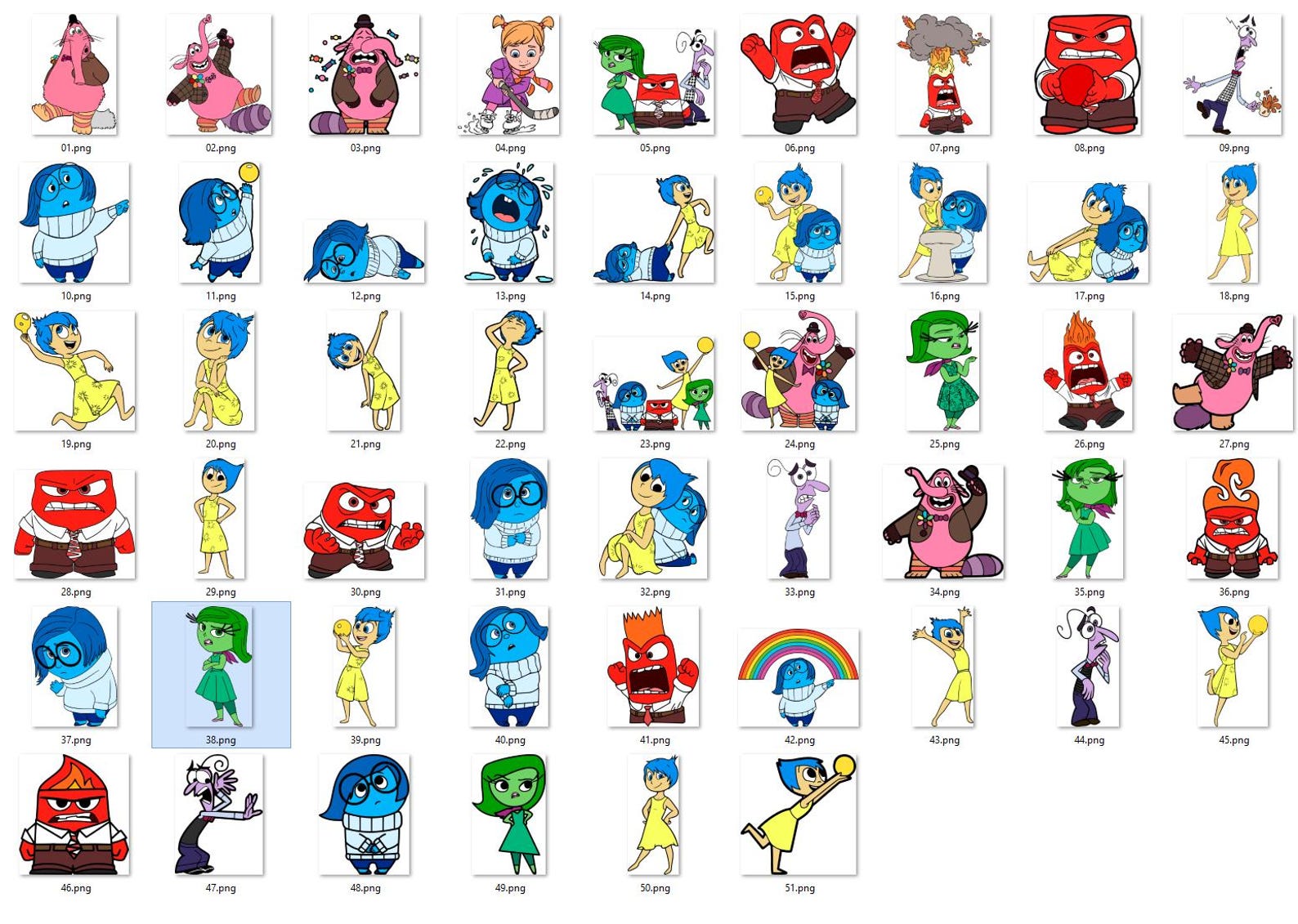 Inside Out 2 PNG, Inside Out Clipart Bundle, Inside Out SVG PNG, Anger ...