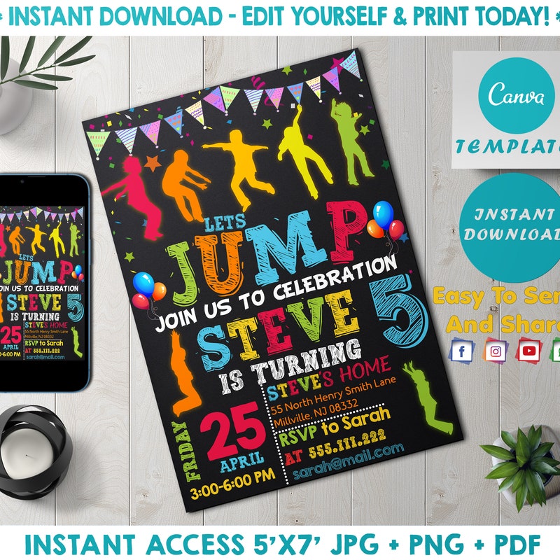 Urban Air Invitation - Etsy
