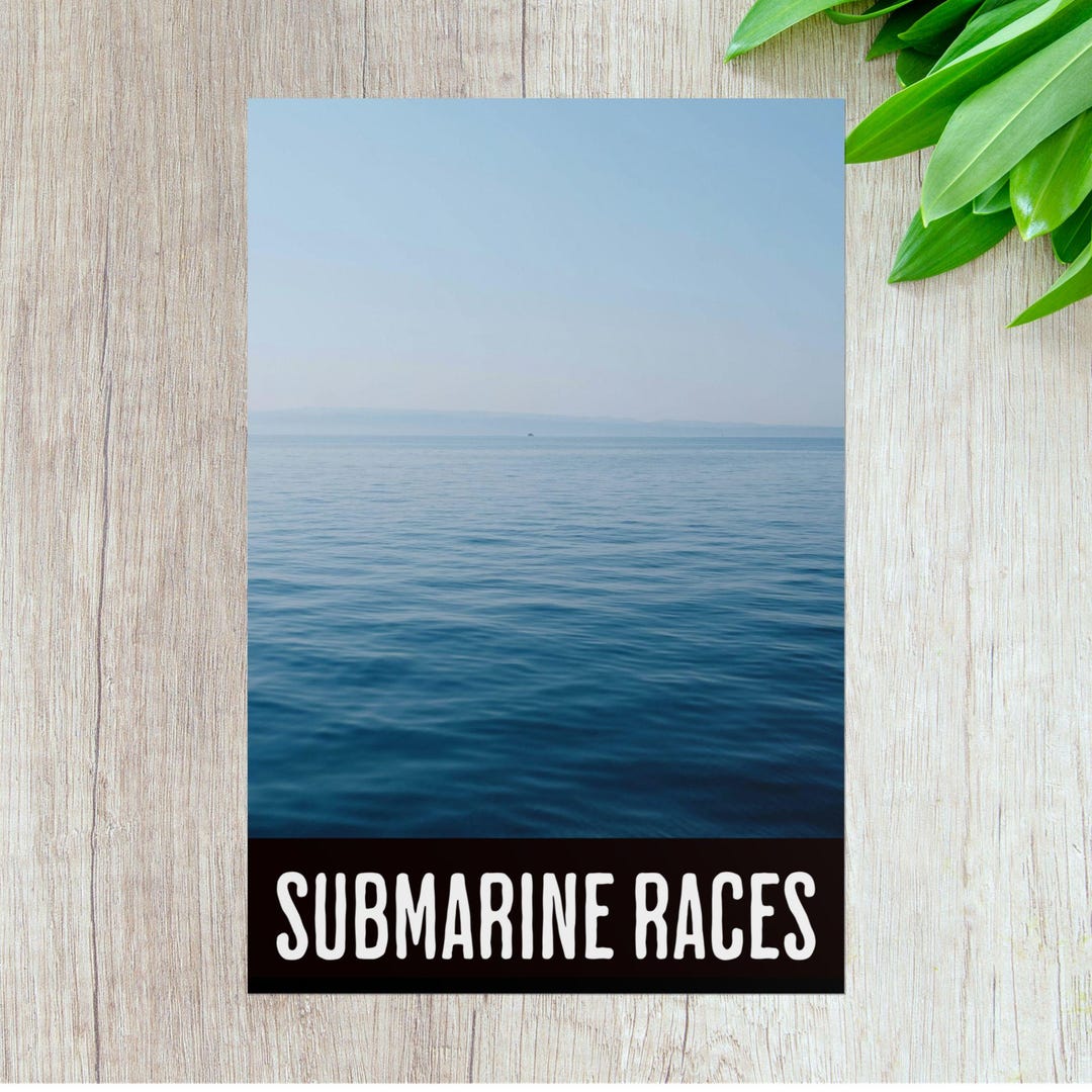 Funny Poster Rolled Poster, Submarine Races Wall Art Print, Room Decor ...