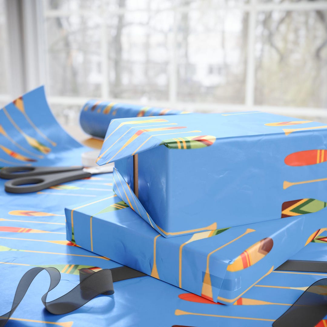 Wrapping Papers, Canoe Paddles Design, Gift Wrap Sheets, Nautical Theme ...
