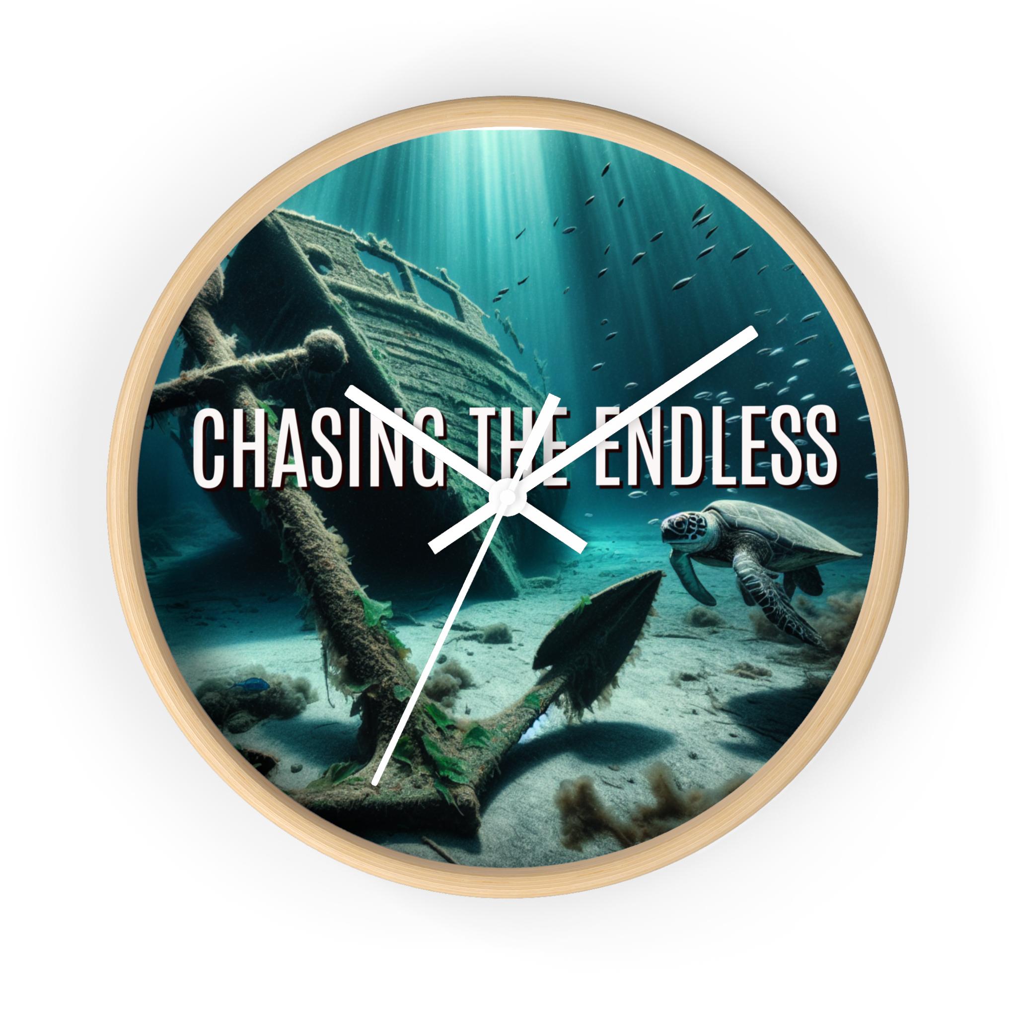 Ocean-themed Wall Clock, Chasing the Endless Decor, Nautical Wall Art ...