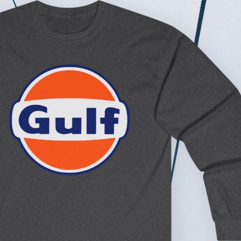 Retro Gulf Oil Racing Long Sleeve Tee: Vintage Motorsport Shirt - Etsy