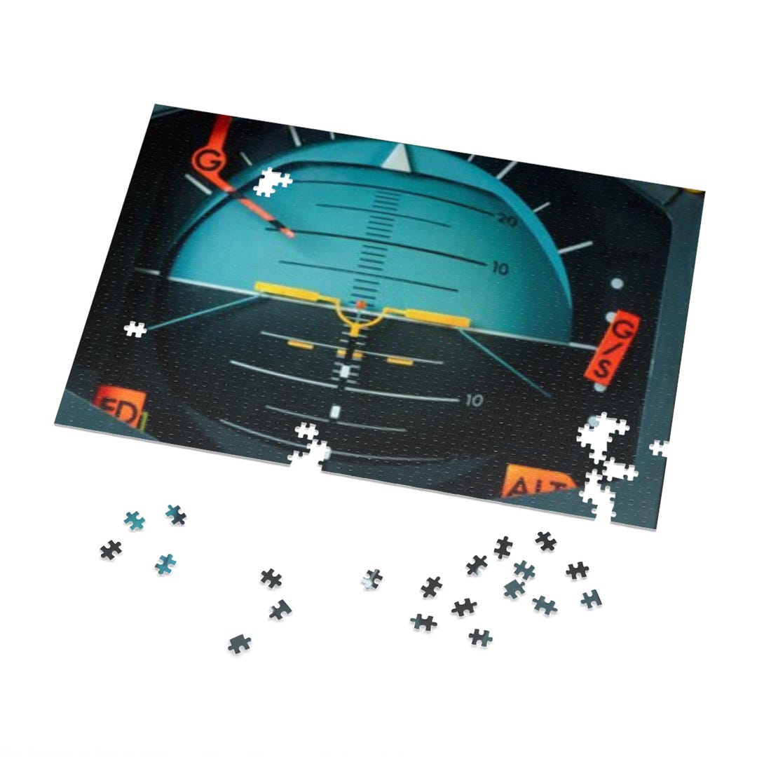 Jigsaw Puzzle: Airplane Instruments, Aviation Puzzle, Pilot Gift ...