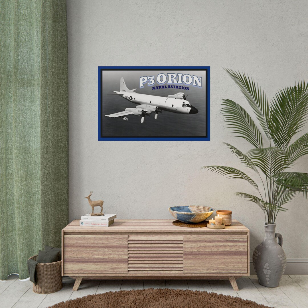 P3 Orion Naval Aviation Poster, Vintage Aircraft Wall Art, Aviation ...