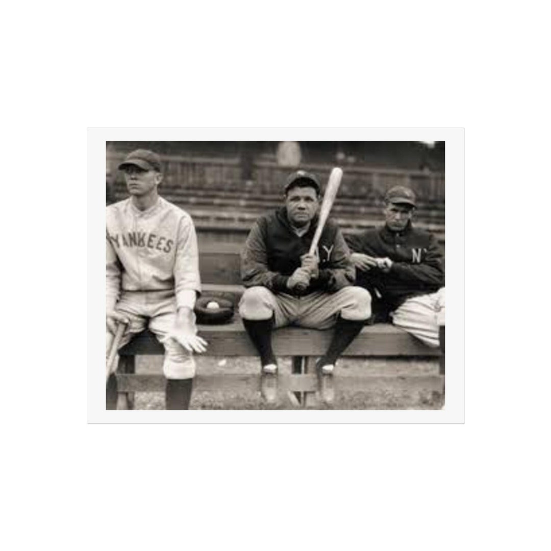 Vintage Poster Babe Ruth Fine Art Posters | Famous Baseball Photo of ...