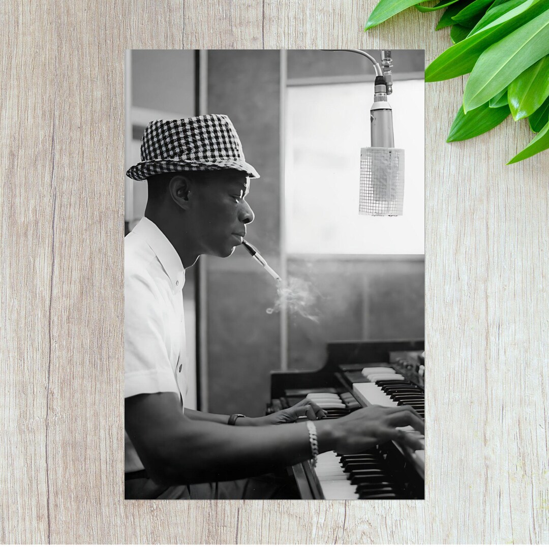 Vintage Nat King Cole Rolled Posters, Music Lover Gift, Retro Home ...