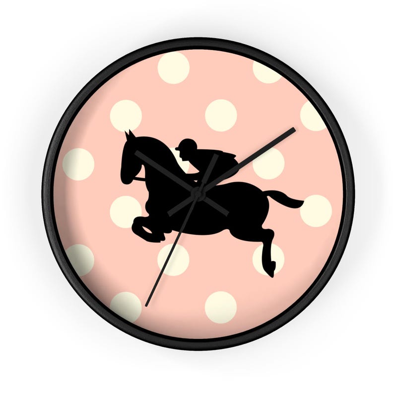 Polka Dot Clock - Etsy