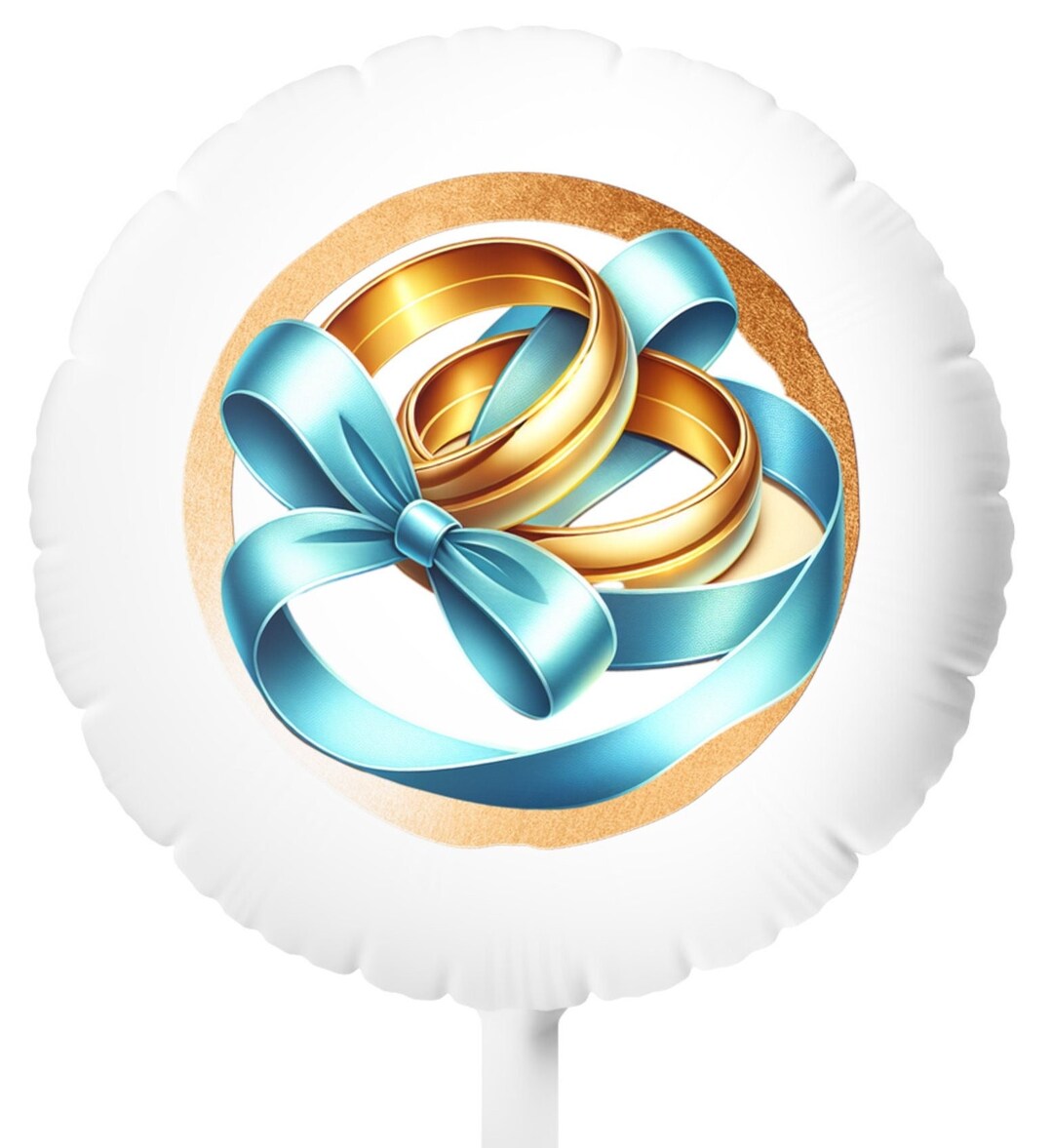 WEDDING Mylar Helium Balloon Wedding Rings Mylar Balloon Great for ...