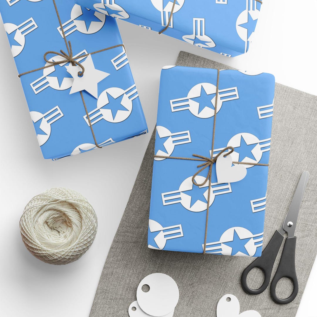 US Navy Stars and Bars Roundel Emblem Gift Wrapping Paper | Naval ...