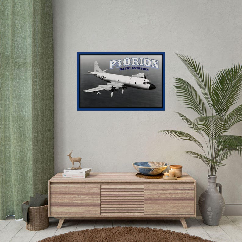 P3 Orion Naval Aviation Poster, Vintage Aircraft Wall Art, Aviation ...