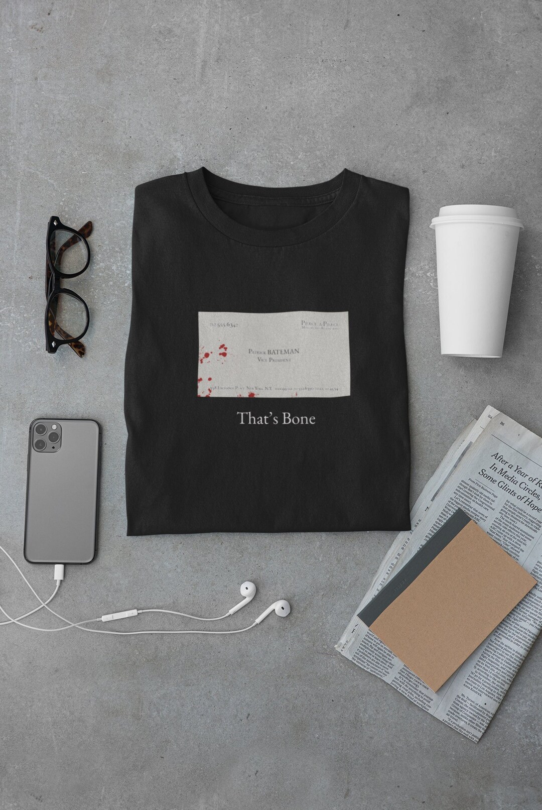 American Psycho "that's Bone" T-shirt - Etsy