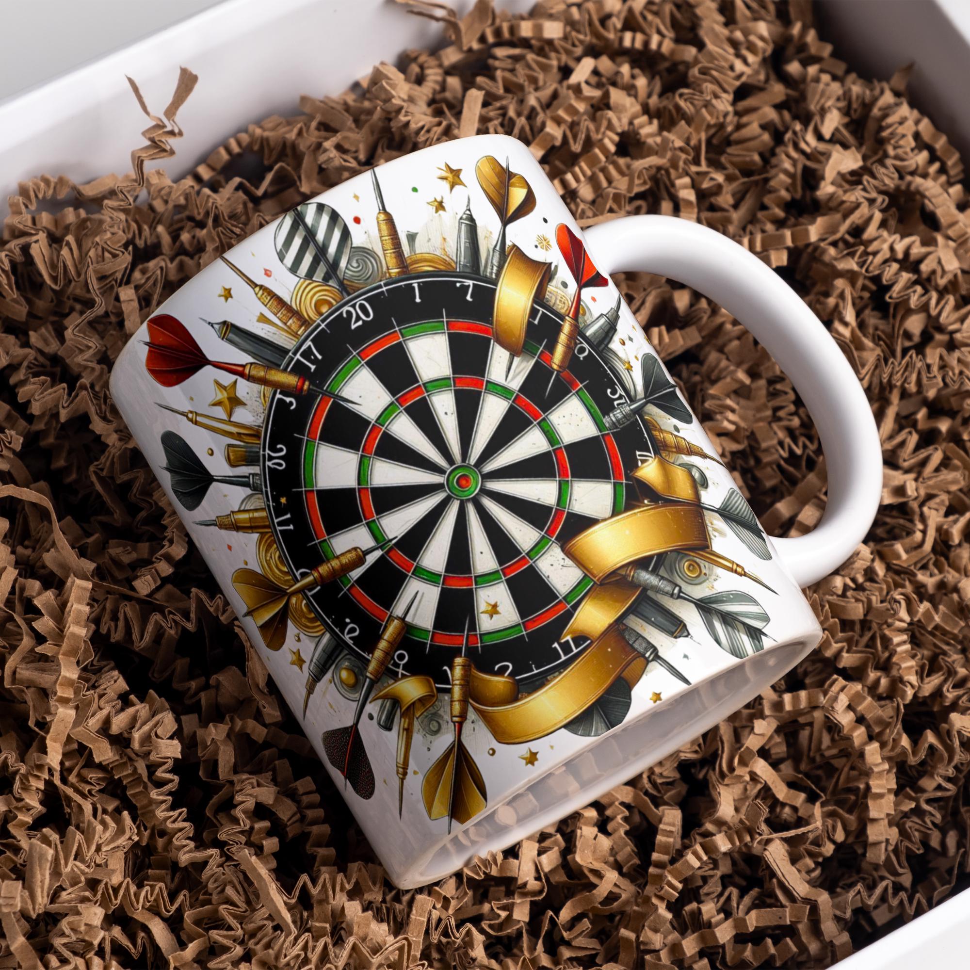Darts Board 11oz & 15oz Sports Mug Wrap Sublimation PNG, Father's Day ...