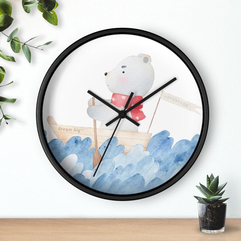 Charming Cartoon Kids Clock - Playroom Essential Wall Clock - Etsy