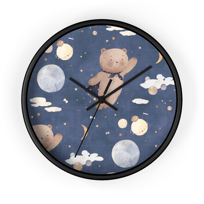 Charming Cartoon Kids Clock Playroom Essential Wall Clock - Etsy