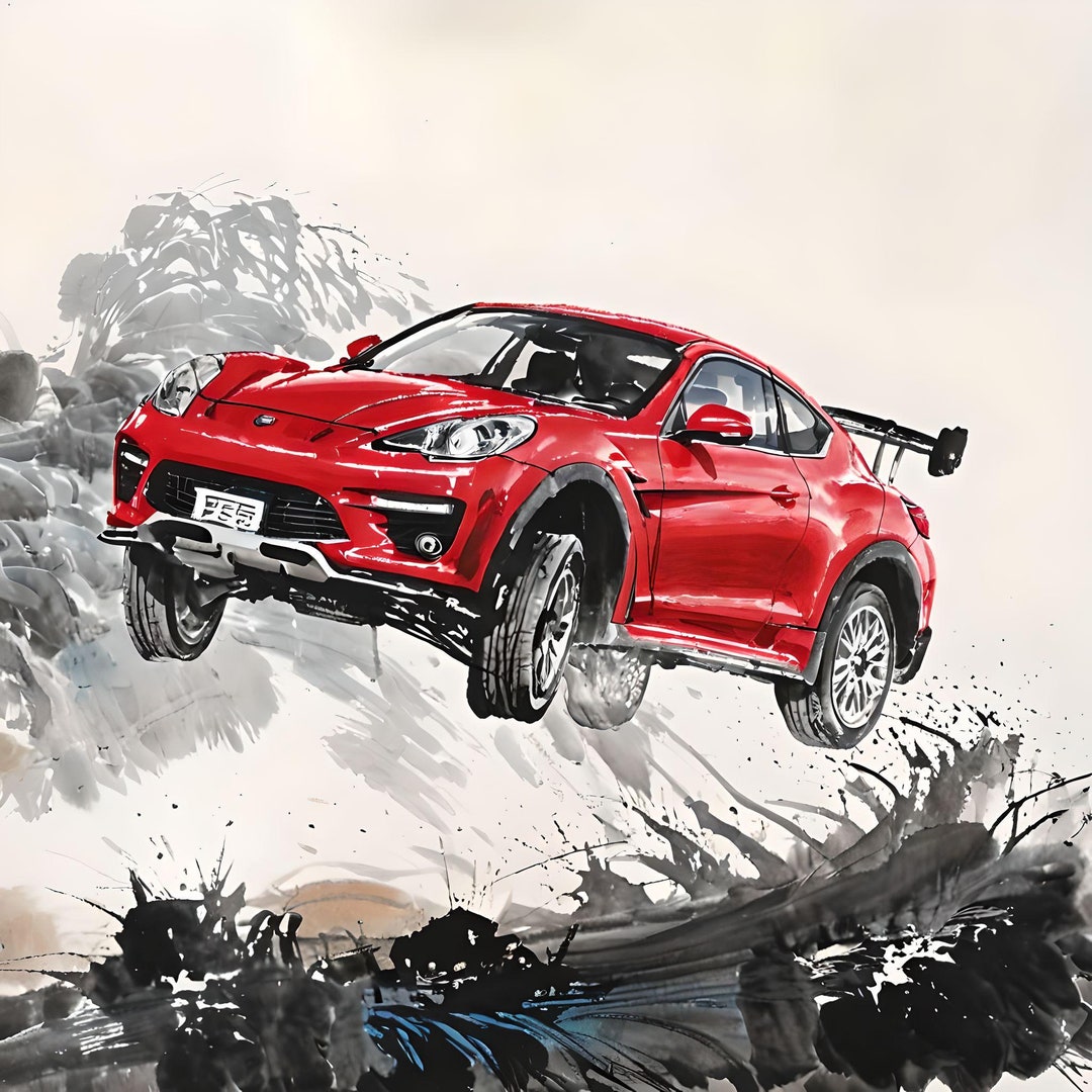 Dynamic Red Sports Car Drifting Wallpaper - Unique and Eye-catching ...
