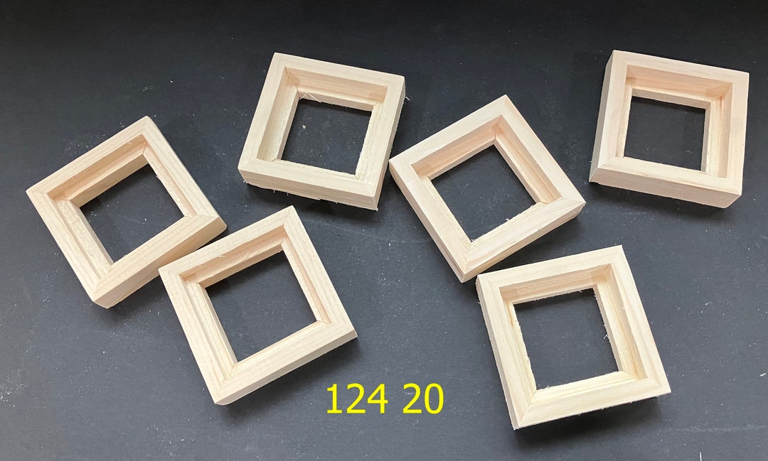 Float Frames for 2x2 X 1/4 Panels Unfinished Wood 6 - Etsy