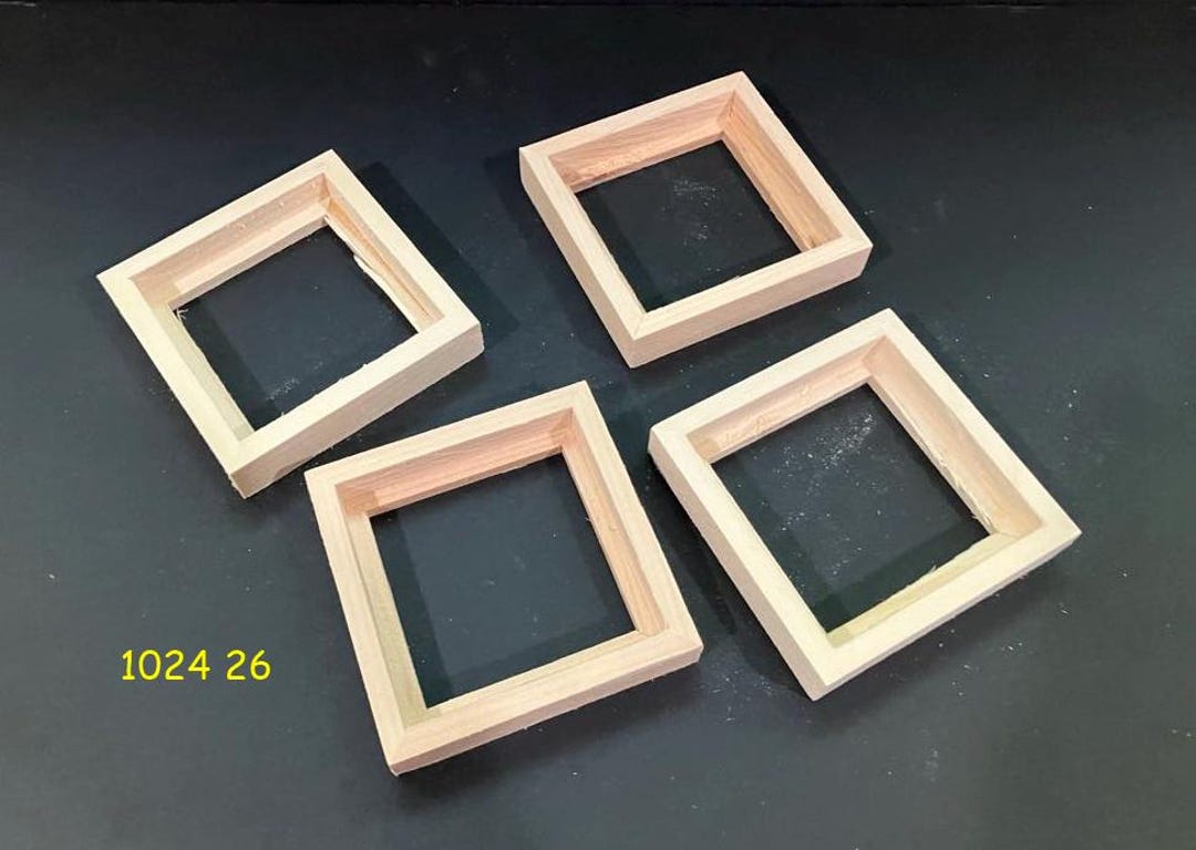 Float Frames for 3x3 X 1/2 Panels Unfinished Wood 4 - Etsy
