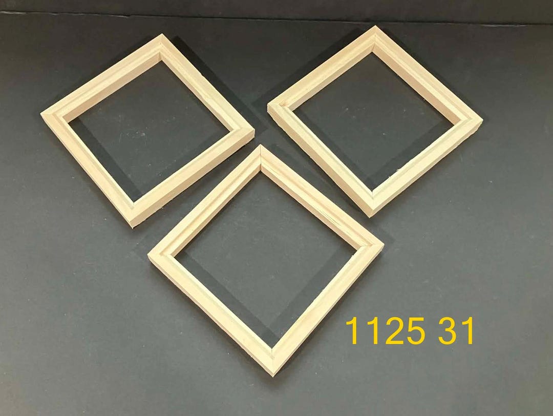 Float Frames for 5x5x 1/8" Panels - Unfinished Wood (3) - Etsy