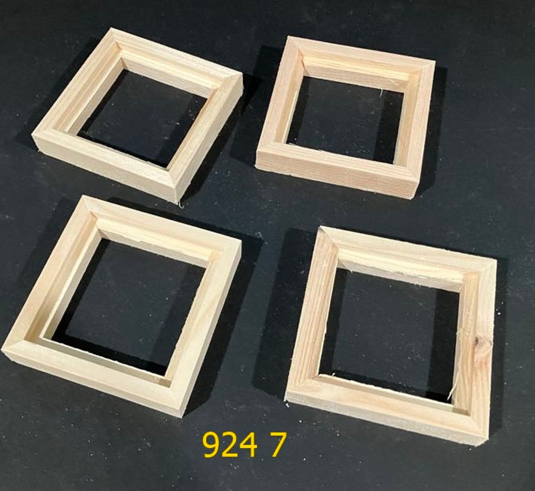 Float Frames for 3x3 X 1/4" Panels - Unfinished Wood (4) - Etsy