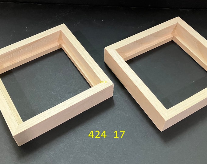Float Frames for 5x5 X 7/8" Panels - Unfinished Wood (2) - Etsy