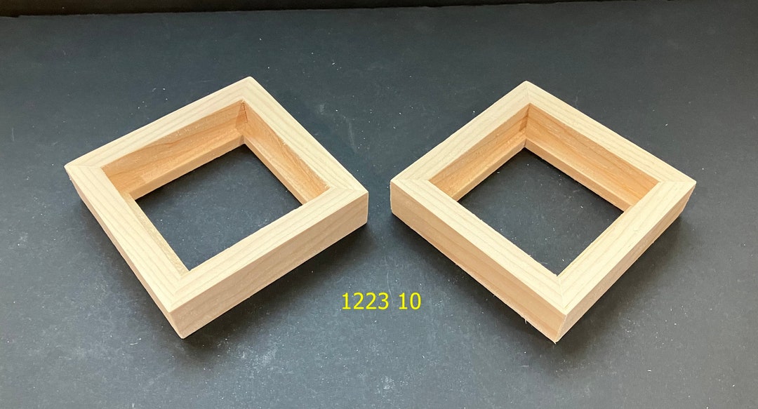 Float Frames for 3x3 X 5/8 Panels Unfinished Wood 2 - Etsy