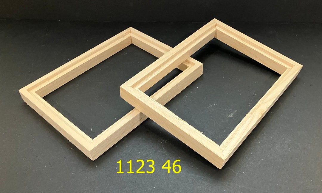 Float Frames for 5x7 X 1/8" Panel - Unfinished Wood (2) - Etsy