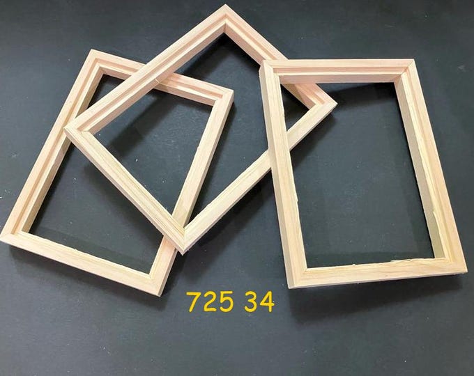 Float Frames for 5x7 X 1/8" Panel - Unfinished Wood (3) - Etsy