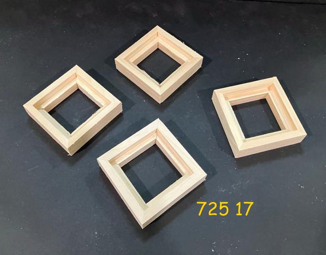 Float Frames for 2x2 X 1/4" Panels - Unfinished Wood (4) - Etsy