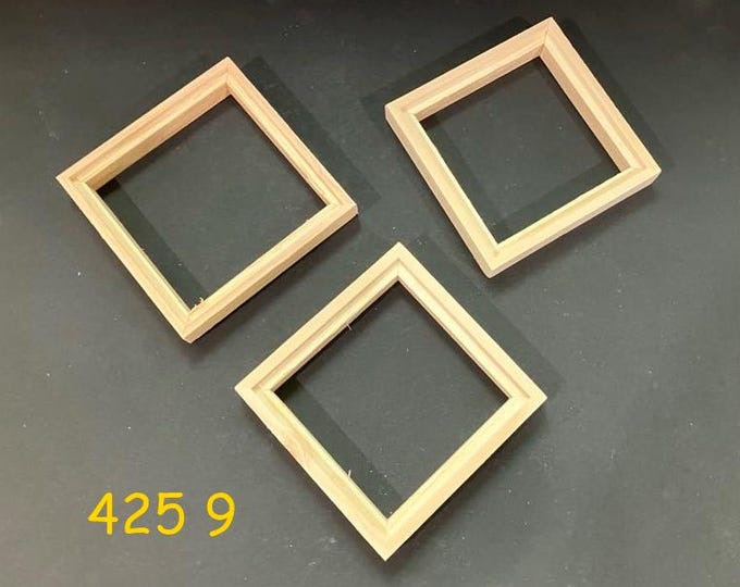 Float Frames for 4x4x1/8" Panels - Unfinished Wood (3) - Etsy