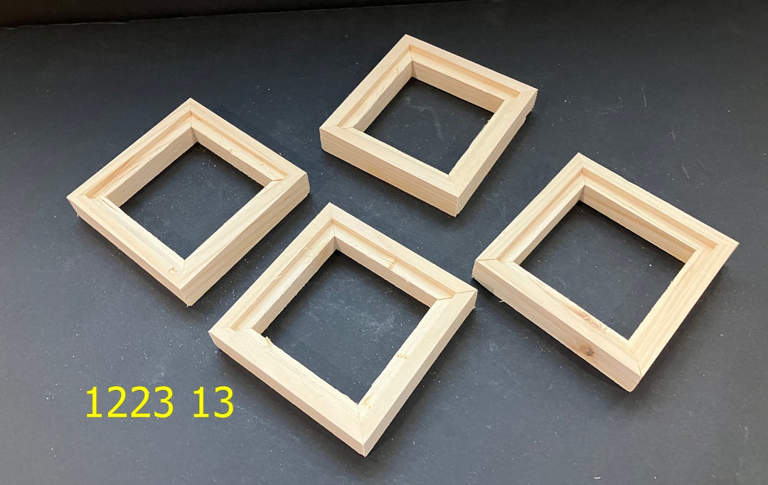 Float Frames for 3x3 X 1/8 Panels Unfinished Wood 4 - Etsy