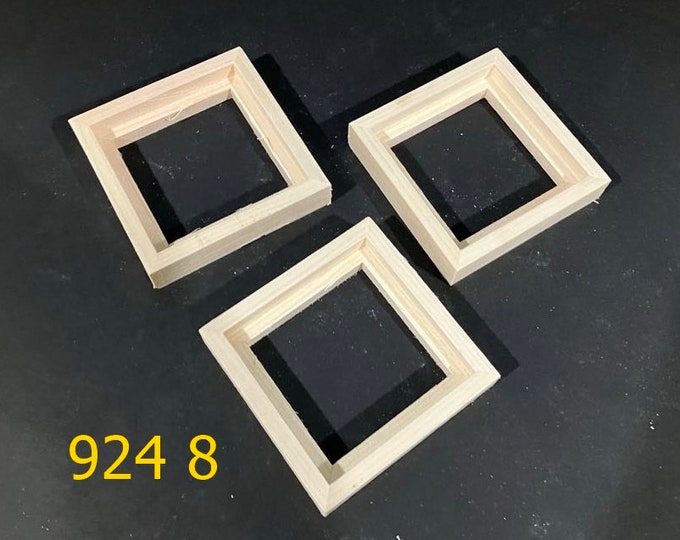 Float Frames for 3x3 X 3/8 Panels Unfinished Wood 3 - Etsy