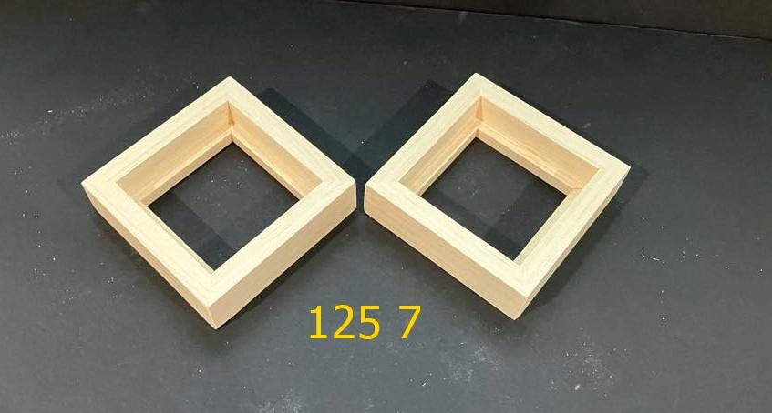 Float Frames for 3x3 X 1/2" Panels - Unfinished Wood (2) - Etsy