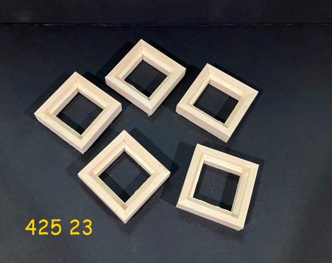 Float Frames for 2x2 X 1/4" Panels - Unfinished Wood (5) - Etsy