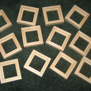 Mini Float Frames for 1/2" Thick Canvases Unfinished - Sets of 6 or 12 ...