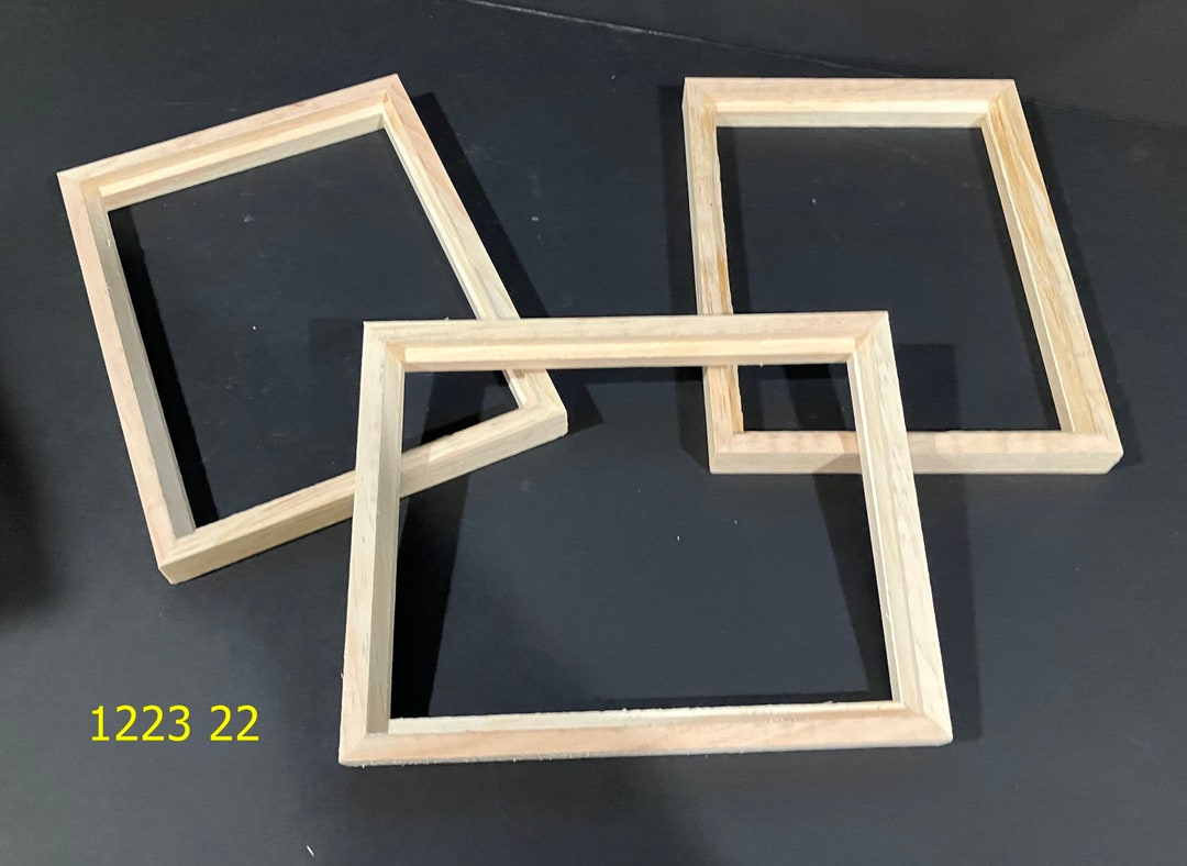 Float Frames for 6x8x 1/4 Panels Unfinished Wood 3 - Etsy