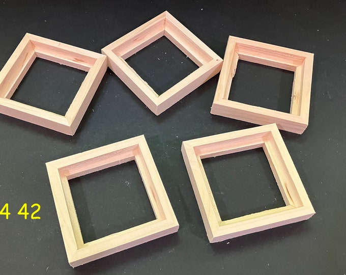 Float Frames for 4x4 X 1/4" Panels - Unfinished Wood (5) - Etsy