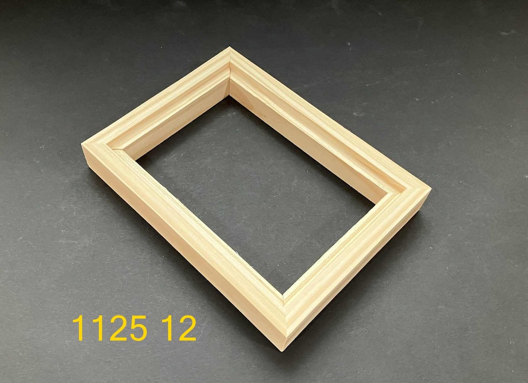 Float Frame for 4 1/2 X 6 1/2 X 1/4" Canvas, Unfinished Wood - Etsy