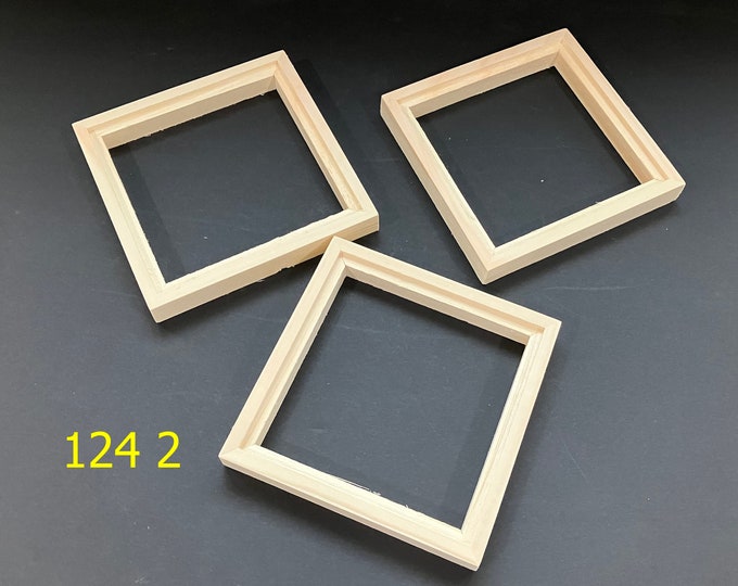 Float Frames for 5x5 X 1/8 Panels Unfinished Wood 3 - Etsy
