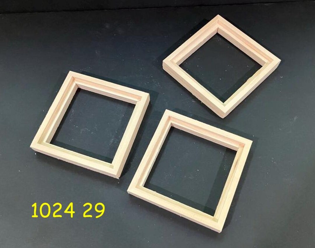 Float Frames for 2x2 X 1/2 Panels Unfinished Wood 3 - Etsy