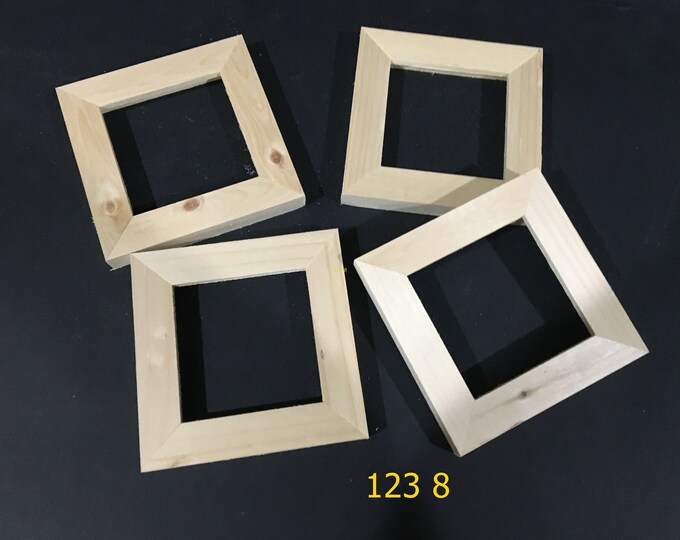 Picture Frames 4x4 Unfinished Wood 4 - Etsy