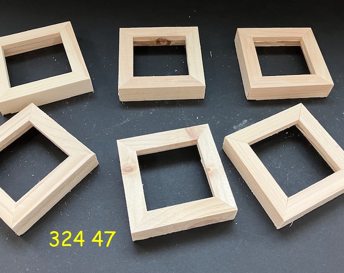 Mini Picture Frames 2 1/2 X 2 1/2 Unfinished (6) - Etsy